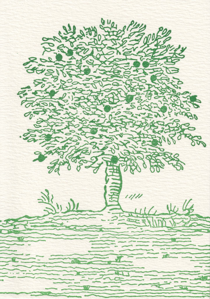 The Sea - Letterpress greeting card – Saturn Press